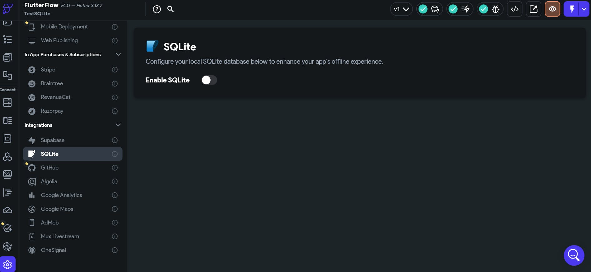 How implement Sqlite our project?