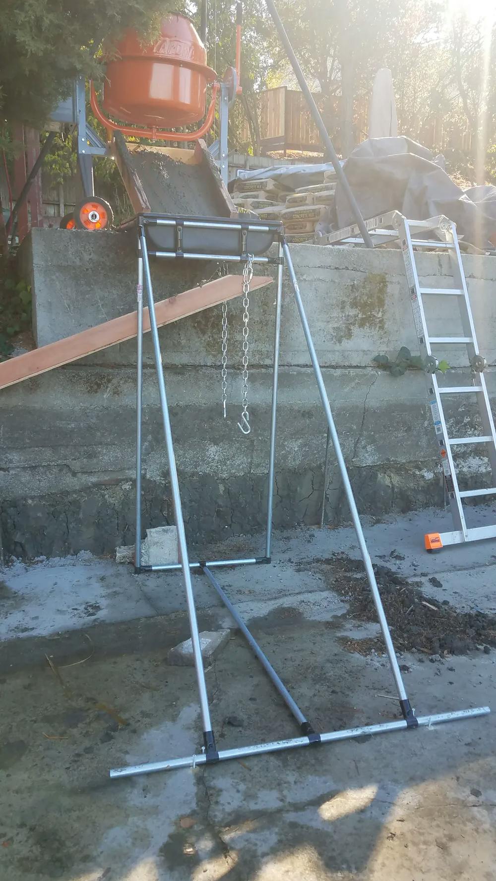 Check out this cement chute built by Julius!...