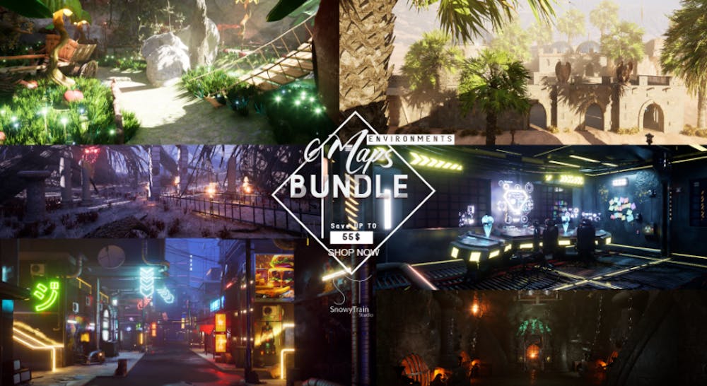 [Unreal Engine] (Game Dev Asset) Environments Bundle (6 Maps) [Free]