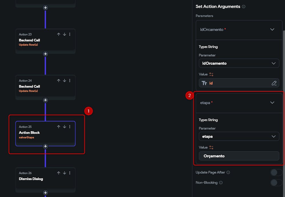 Action block is buggy