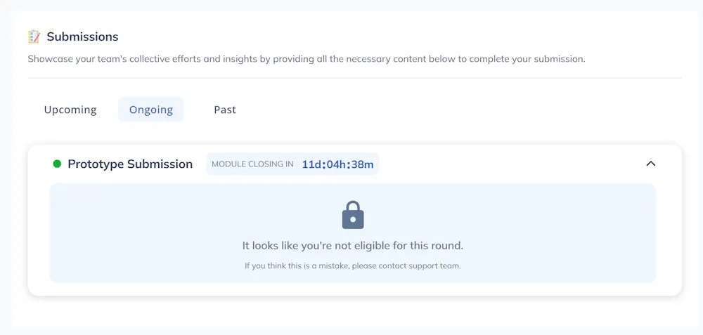 Prototype Submission Eligibility