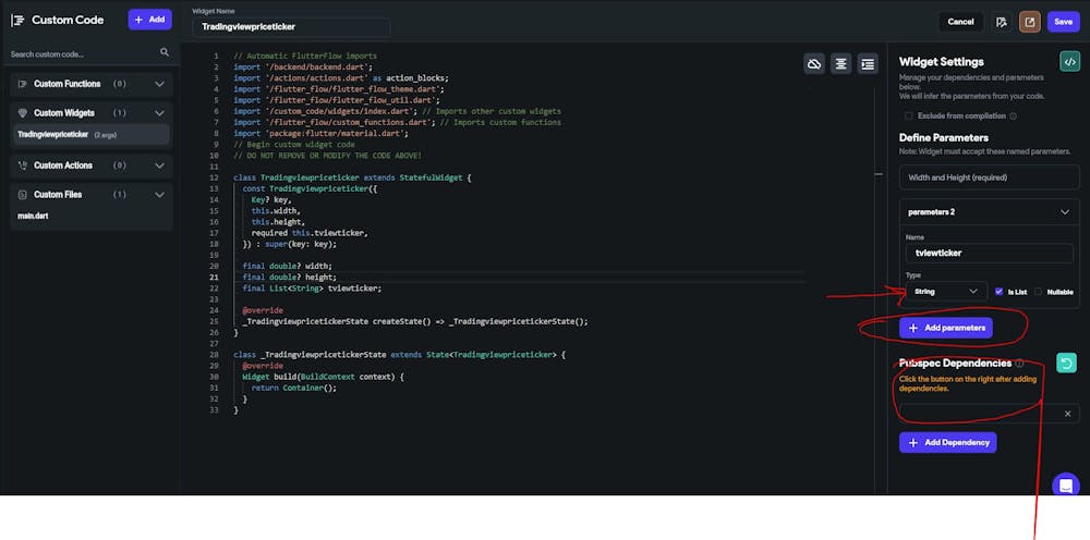 Creating Custom Widget from TradingView