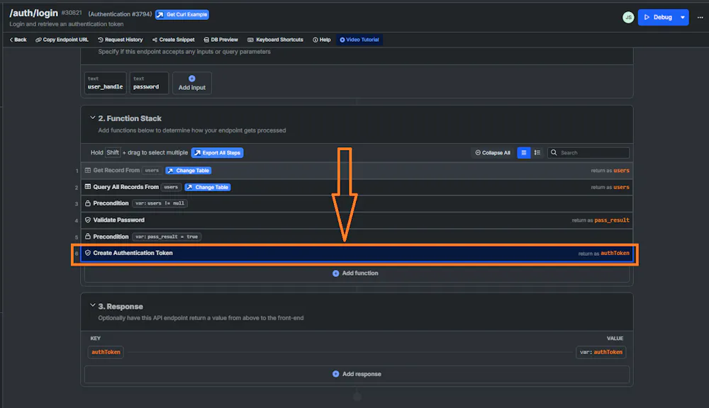 Decrypting auth token generated by "Create Authentication Token"