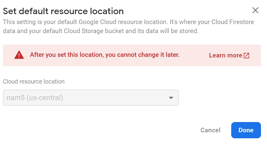 Unable to Validate Firestore Schema / Missing or insufficient permissions