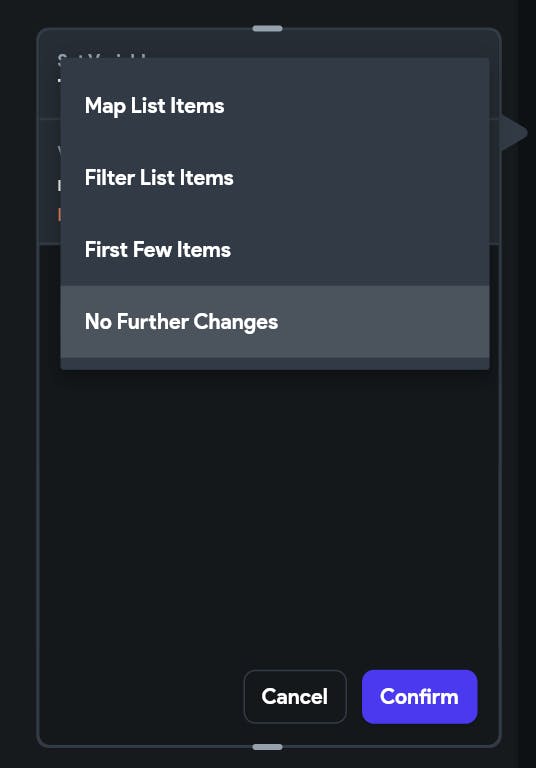 Remove list items contained into a backend query Remove list items contained into a backend query