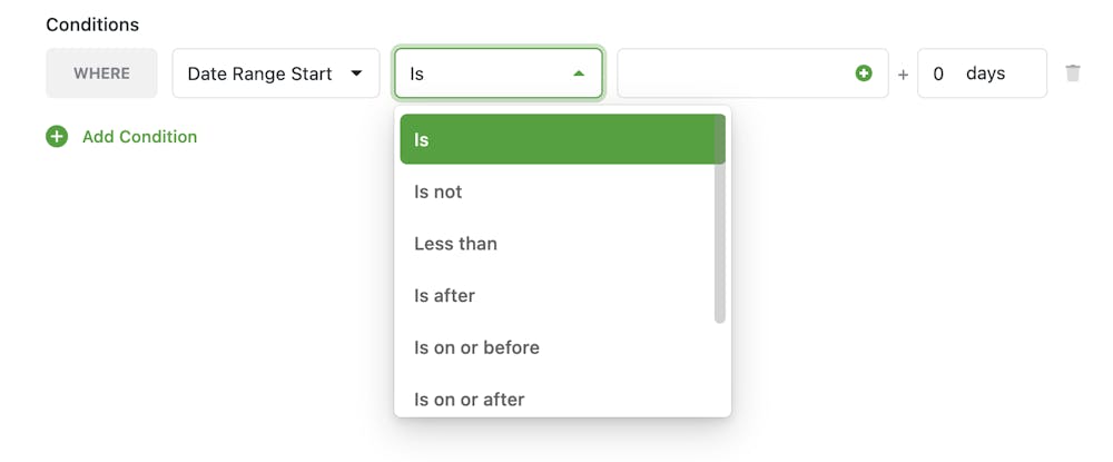 Automation date trigger