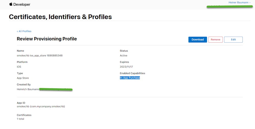 Error creating ios APP when push notification is active