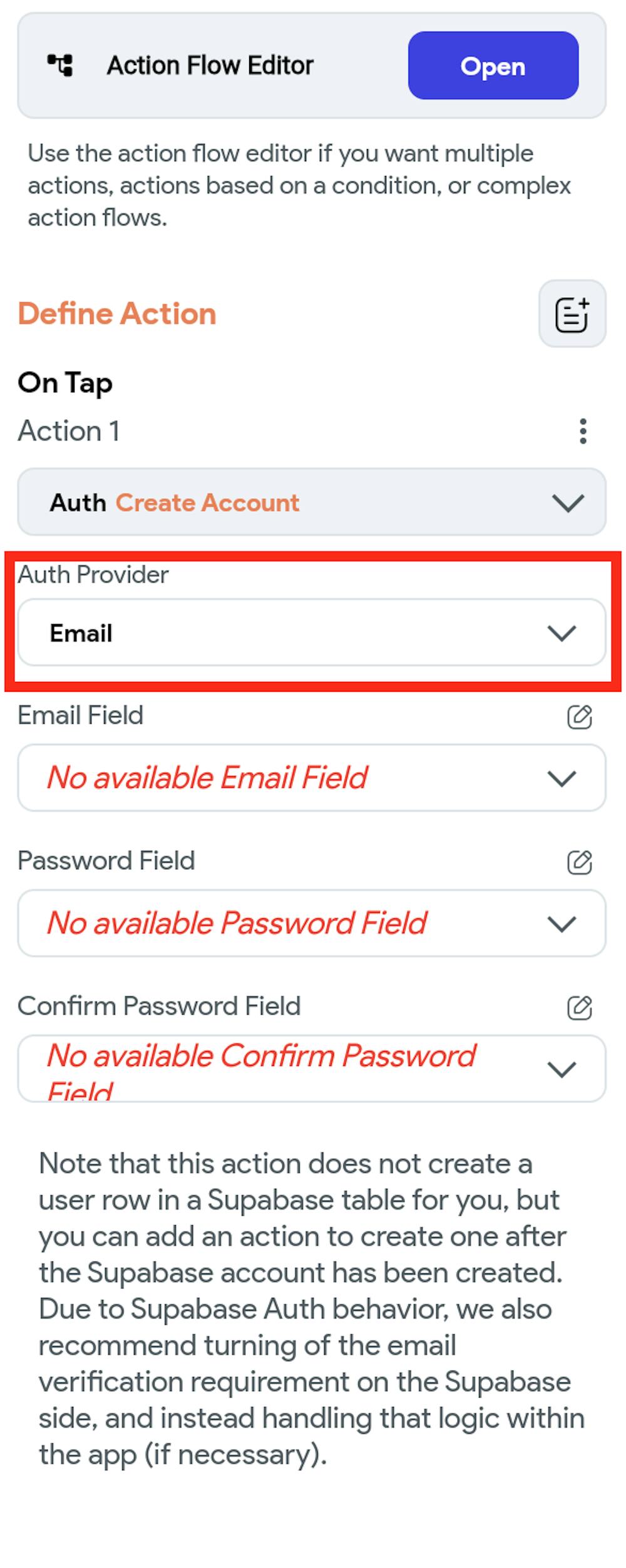 Supabase Register User through Google Authentication