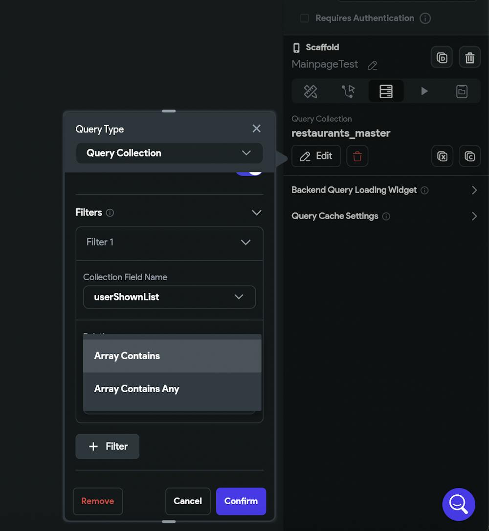 Filter a collection for "array doesnt contain"
