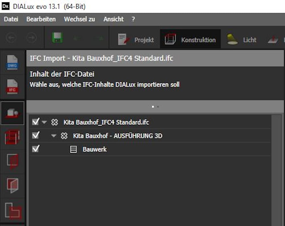IFC Import - keine Gebäudestruktur erkannt - kein Modell