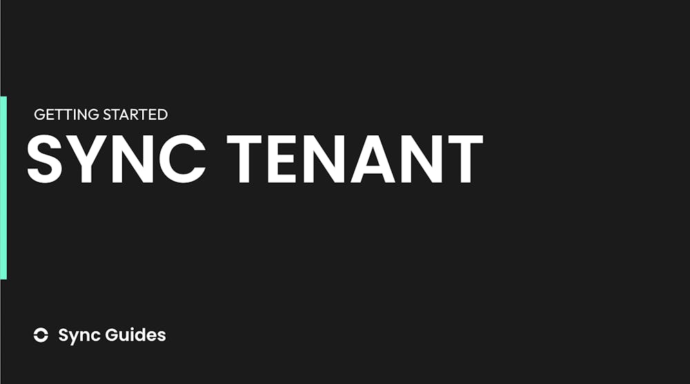 Getting Started - Create a Sync Portal Account