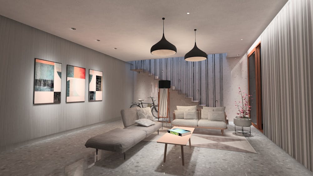 Living room in DIALux 13