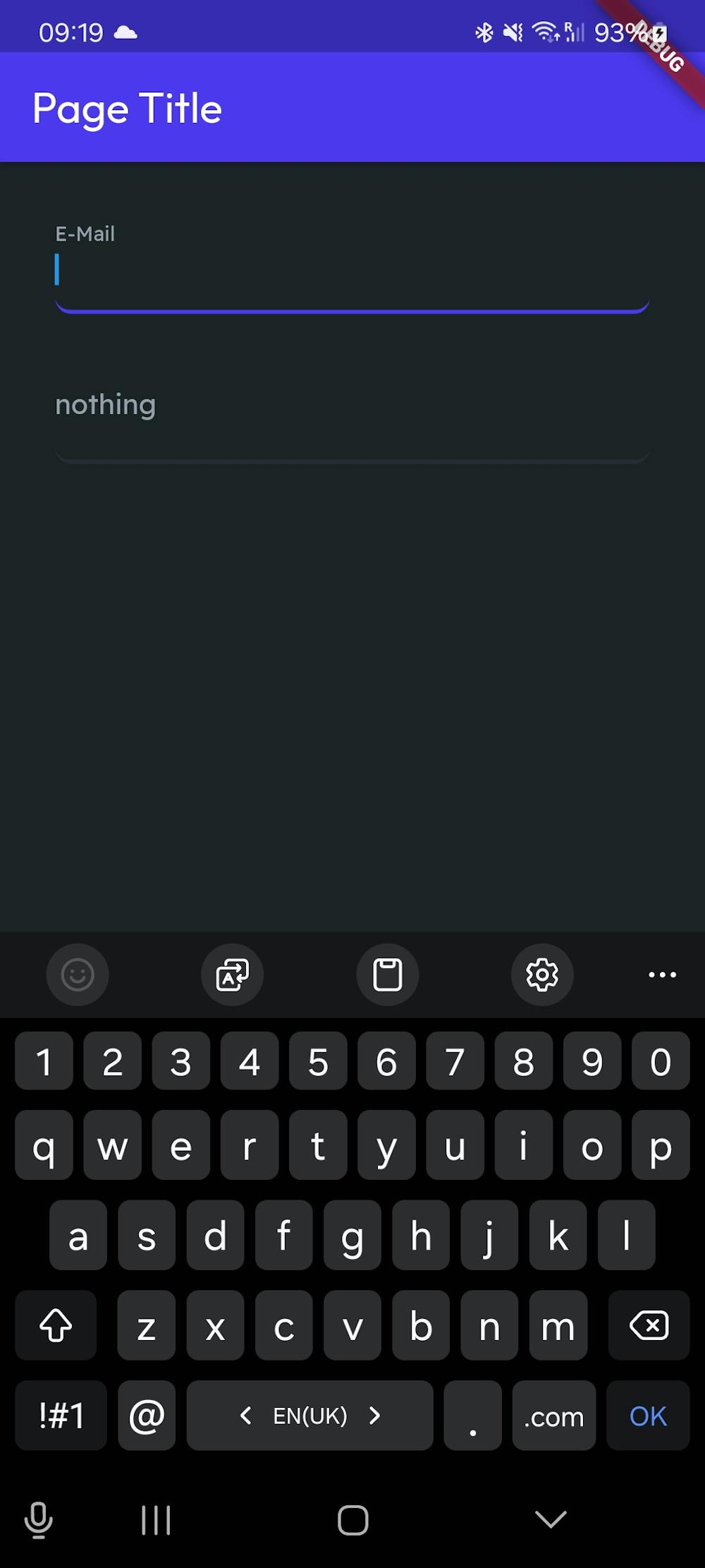 Foreign keyboard switches to English in textfield with Keyboard Type: Email Address