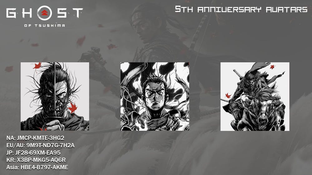 [Playstation] (Other) Ghost of Tsushima's 5th Anniversary Avatars [Free]