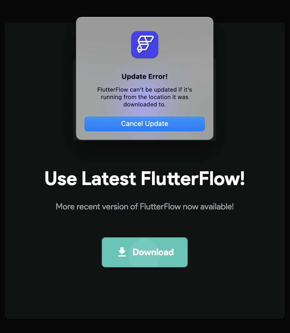 Problem with FlutterFlow desktop