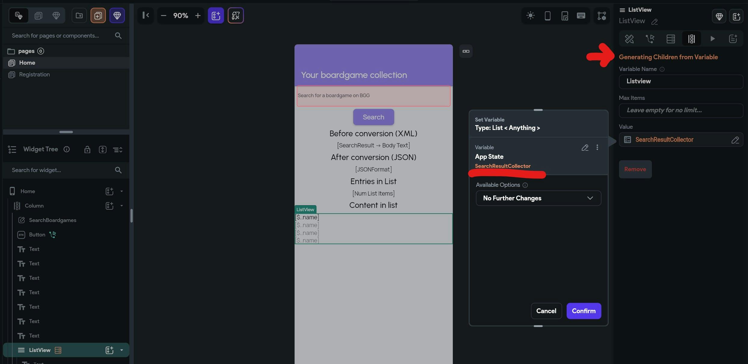 Generate list view from nested JSON Generate list view from nested JSON