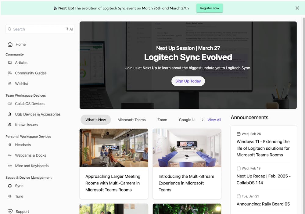 Logitech CollabOS Devices Release Notes