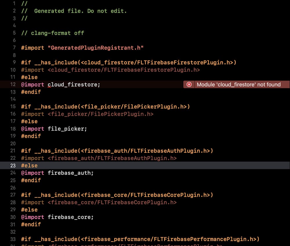 Failing to run app on IOS Mobile due to 'cloud_firestore' error Failing to run app on IOS Mobile due to 'cloud_firestore' error