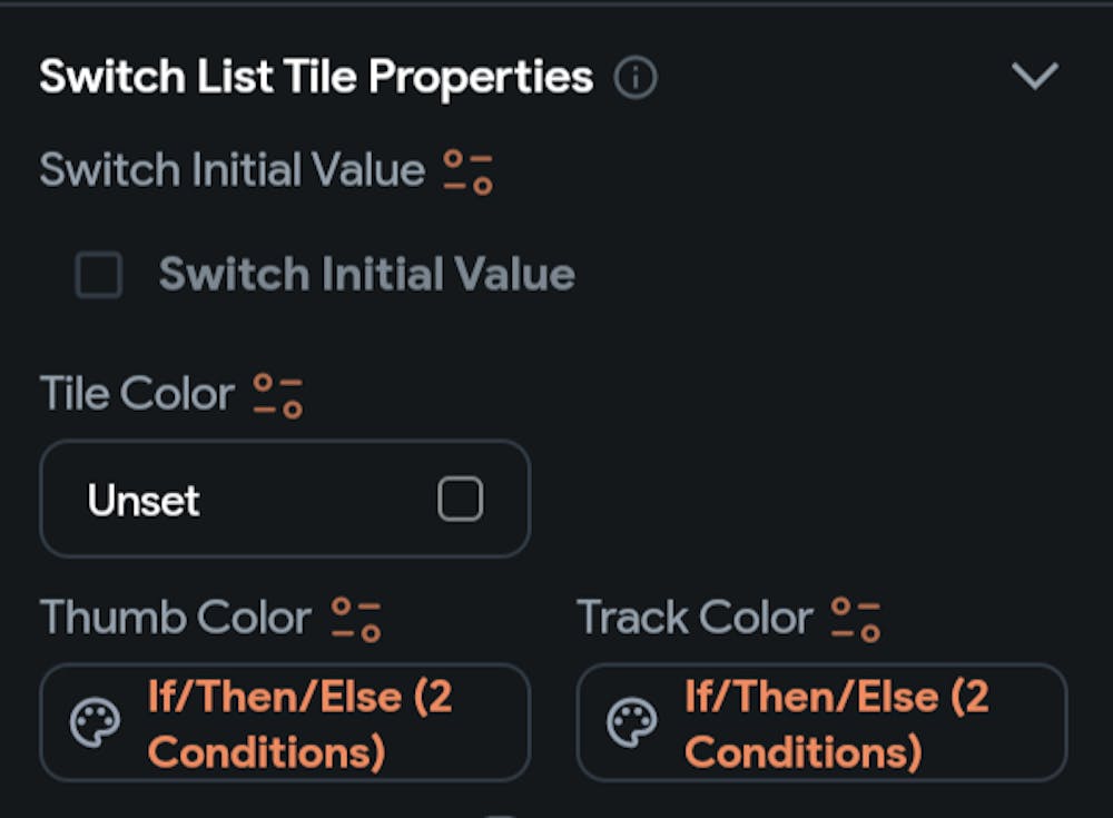Switch (Toggle) List Tile