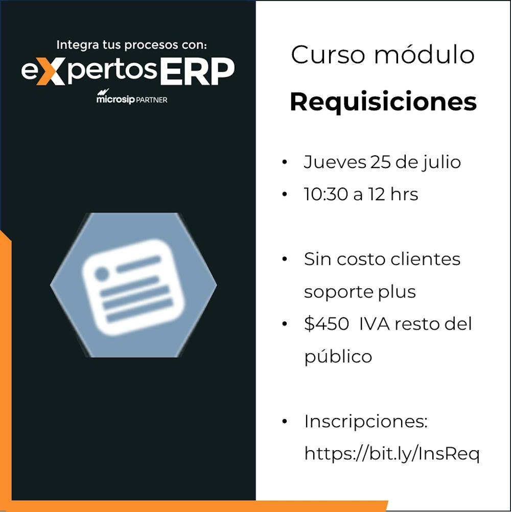 Curso requisiciones exsim para microsip