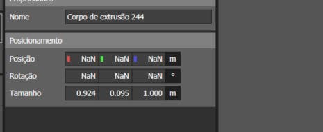 Objects position NaN