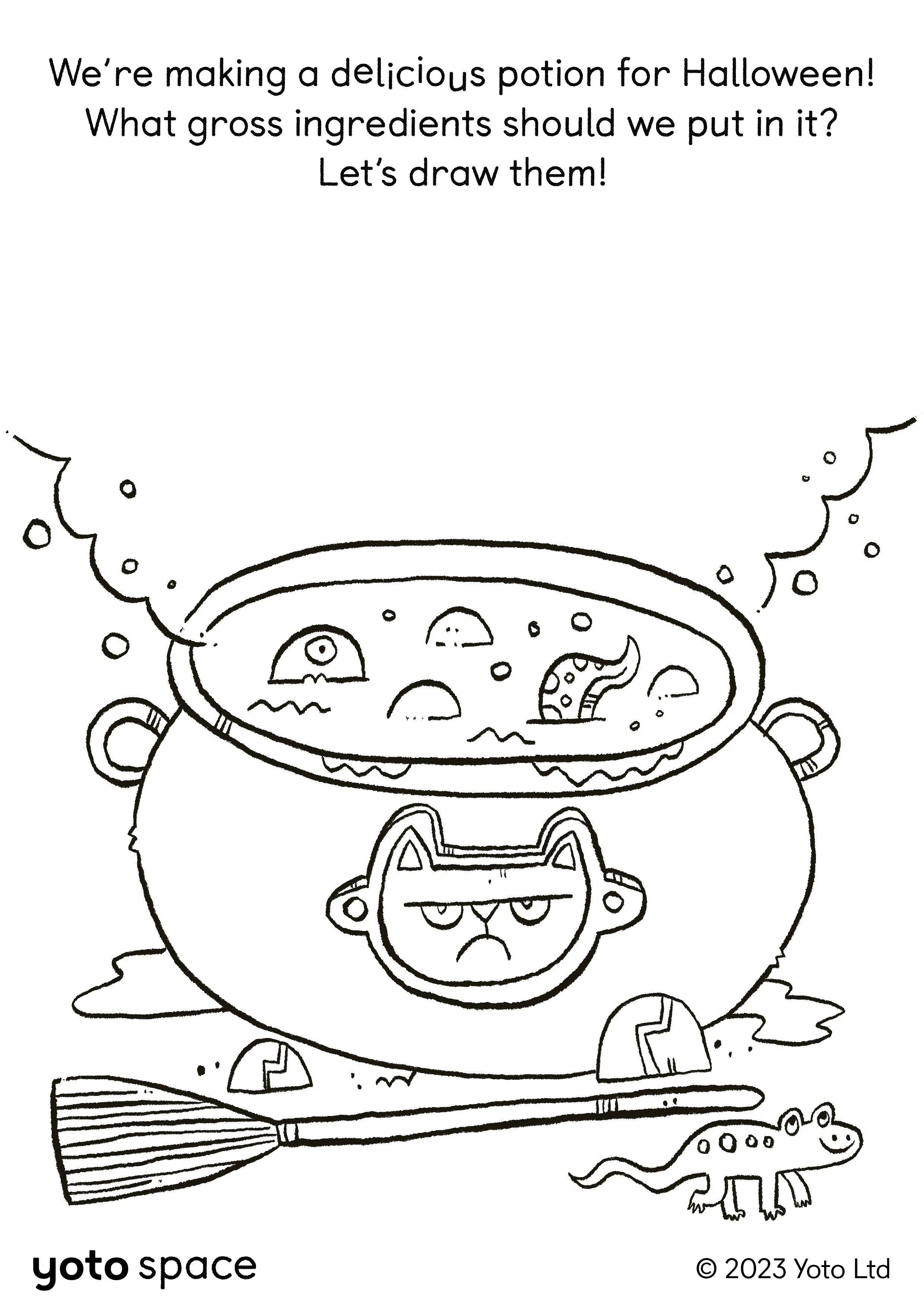 Colouring in: Halloween Potion