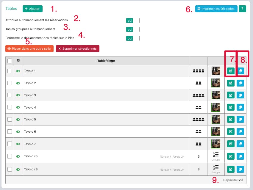 Comment créer les tables