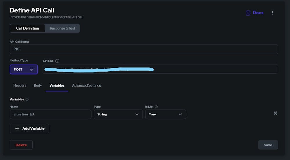 Passing List String to an Api Call Json Body