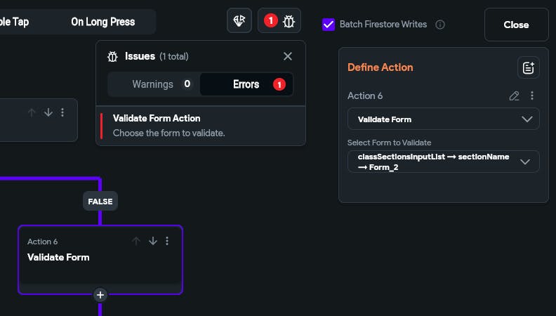 Validate form of components inside my page Validate form of components inside my page