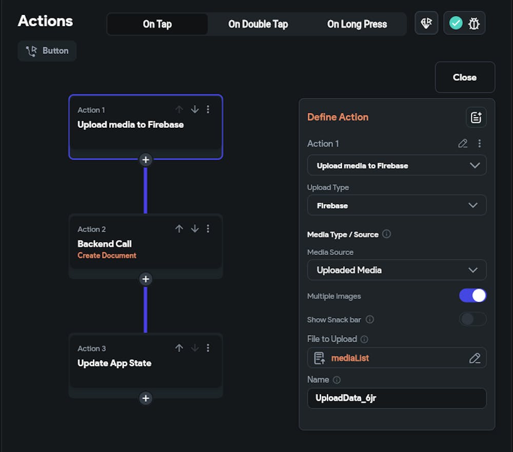 List of Image Path: Incomplete Field Submission upon Creating Document