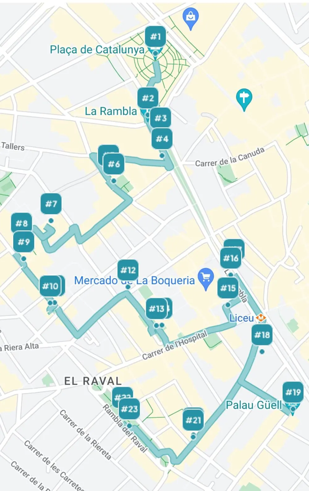 How to draw a static route in google map widget?