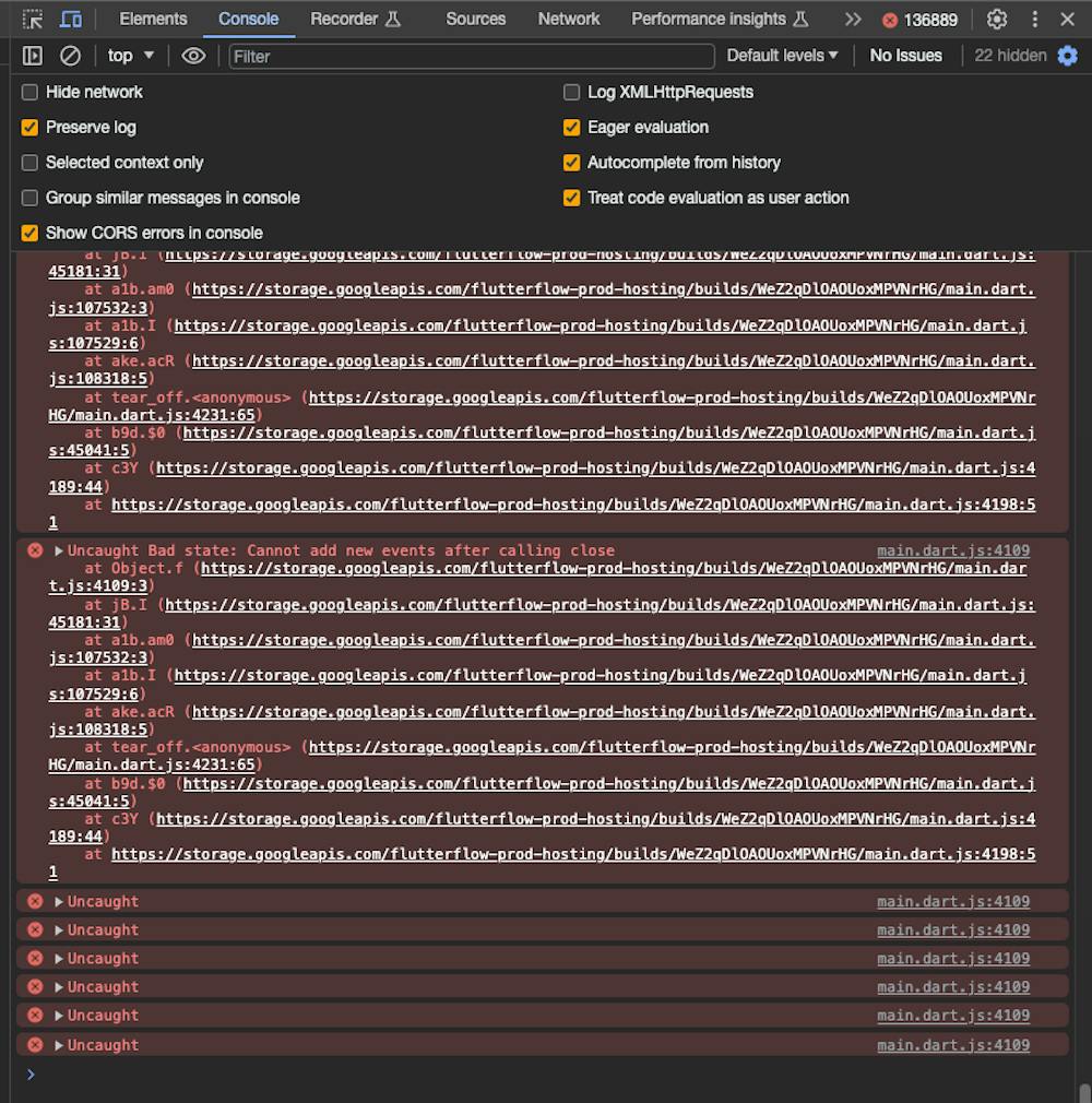 Uncaught Bad state: Cannot add new events after calling close -> How to ...