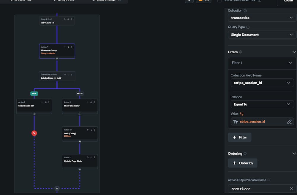Why is query/action output not updated?