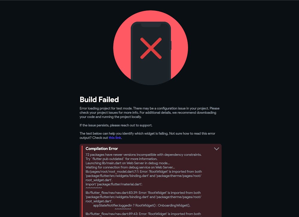 Build Failed Build Failed