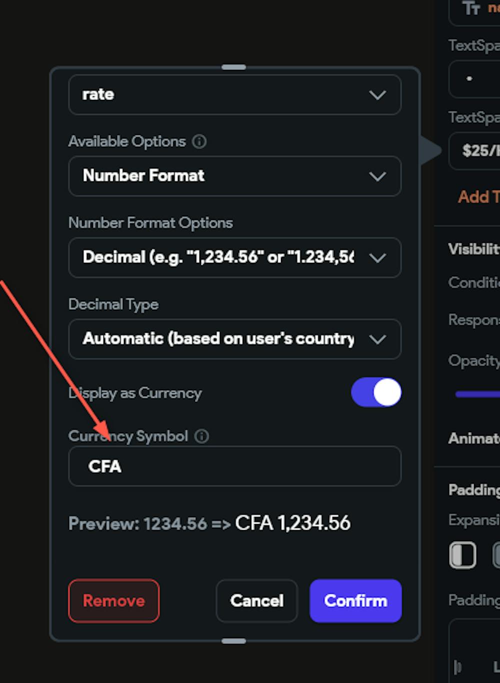 Make Currency Symbol Dynamic