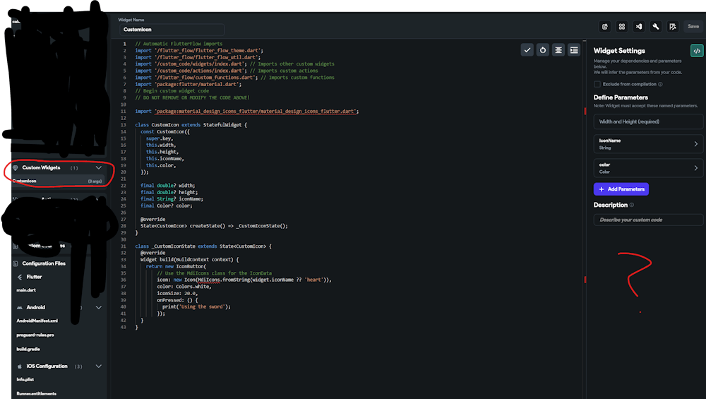 Not able to add pubspec dependencies on Custom Widgets
