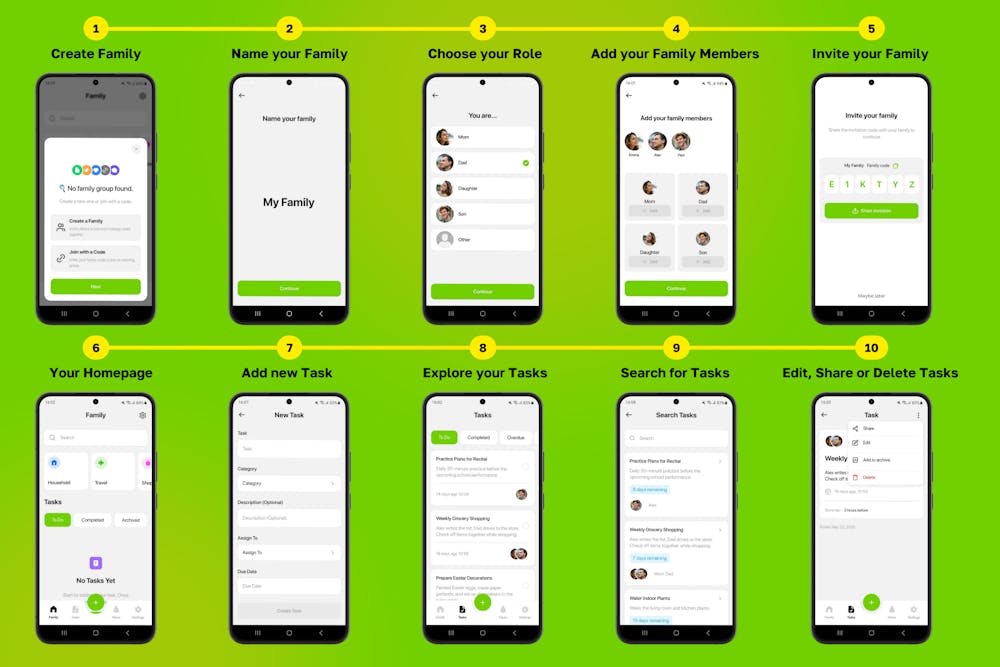 TaskNest – Family Task Planner App