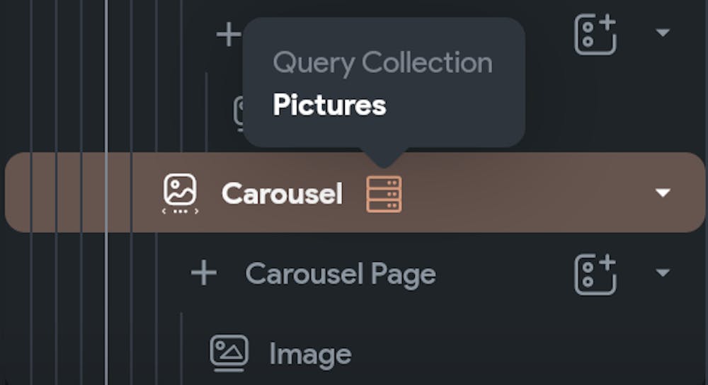 Dynamic carousel components from query