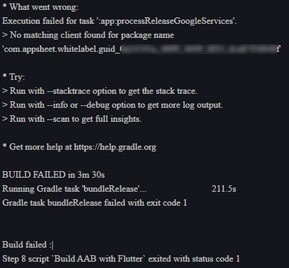 Deployment to Play Store > No matching client found for package name